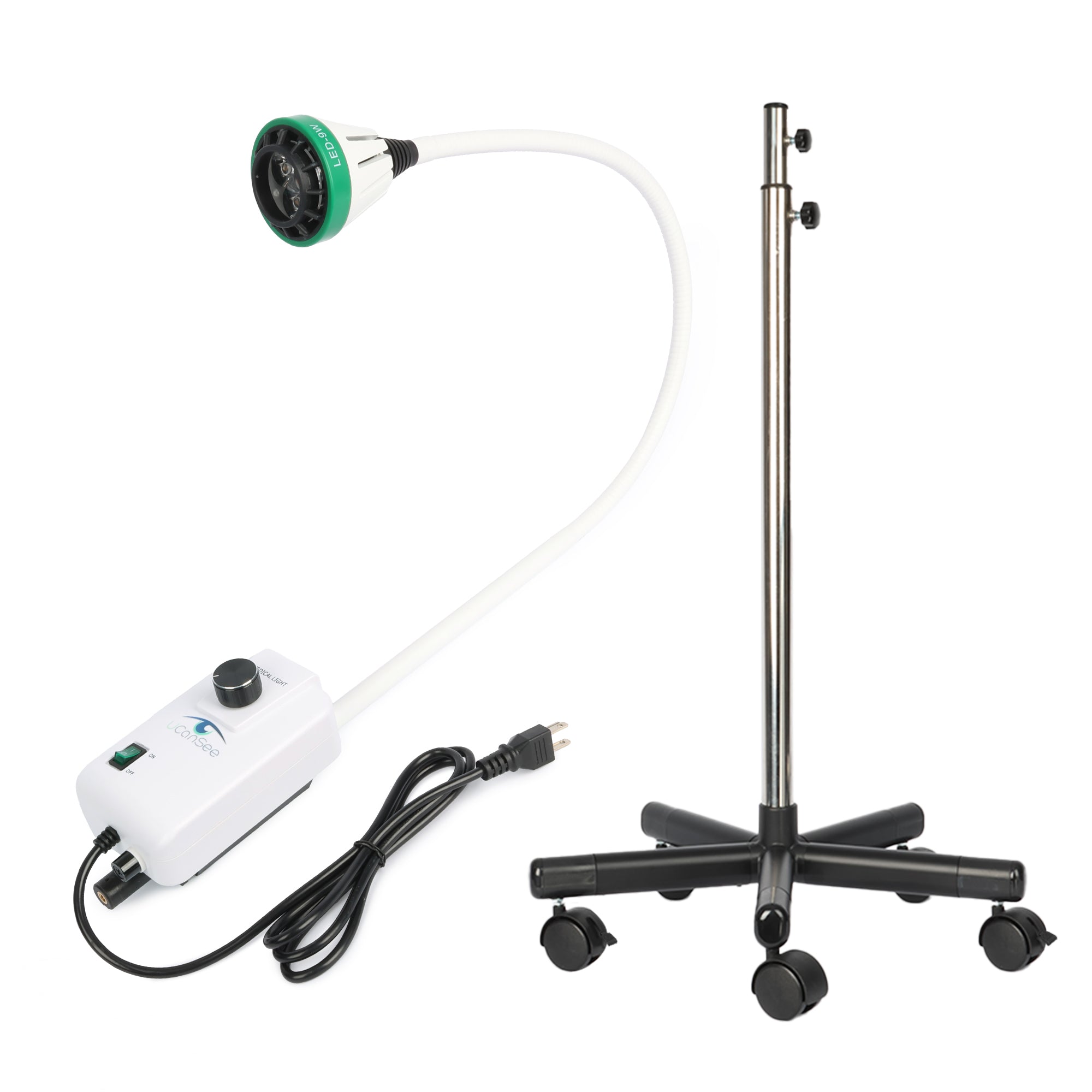 LED Examination Light with 3×3W LEDs, Dimmable Brightness, Flexible Go ...