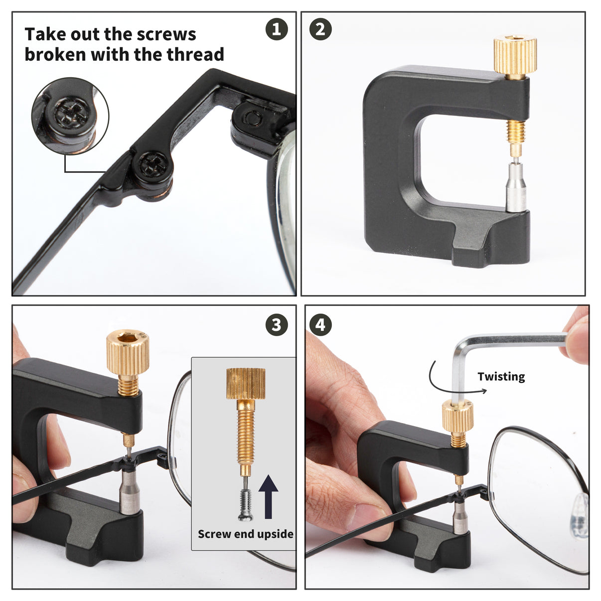 Optical Eyeglasses Screw Extractor Broken Screw Removal Tool – UCanSee